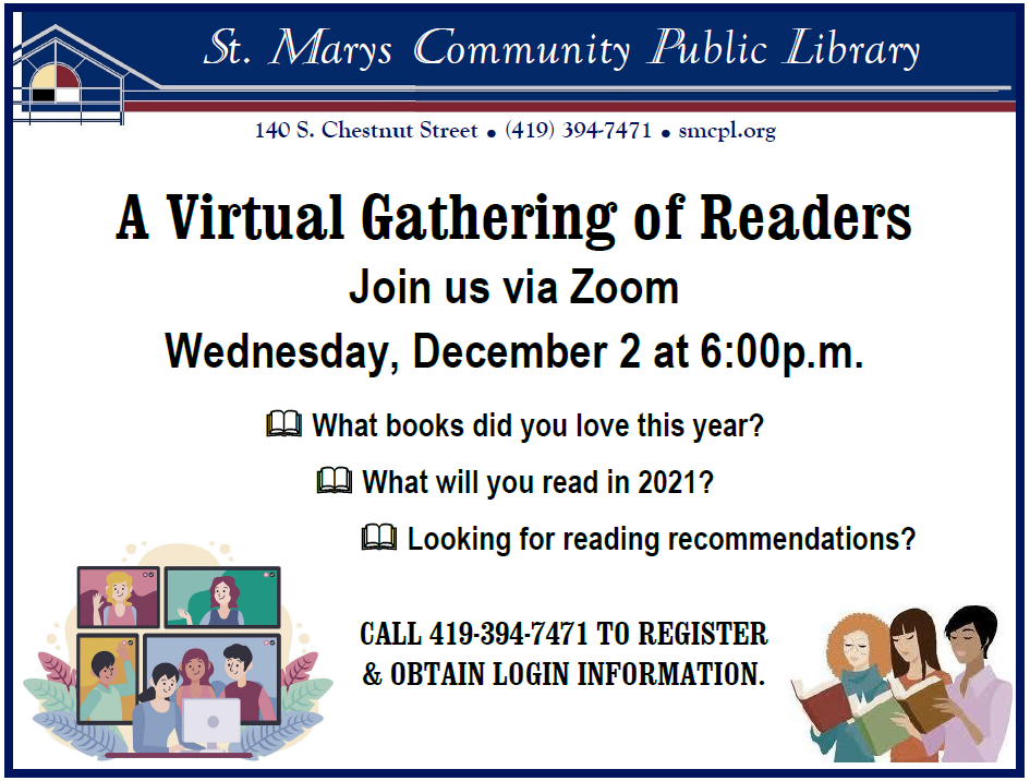 Virtual Gathering of Readers - St. Marys Community Public Library