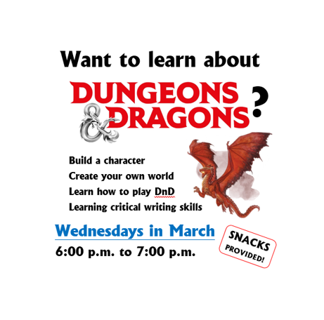 Creative Writing Dungeons and Dragons Classes - St. Marys Community ...