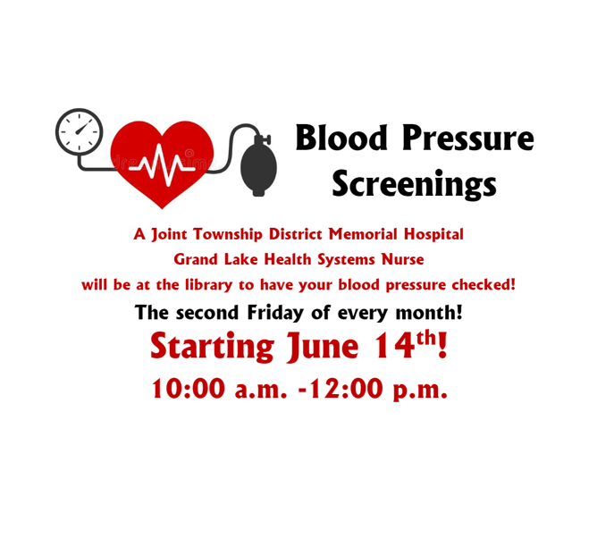 Blood Pressure Screening - St. Marys Community Public Library
