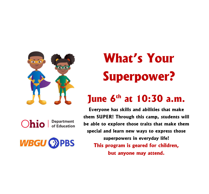 What’s Your Super Power? - St. Marys Community Public Library