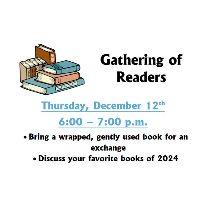 Gathering of Readers – Adult Book Discussion 2024 - St. Marys Community ...